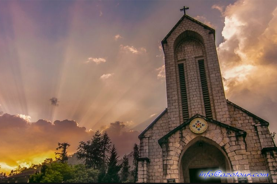 Sapa, Vietnam | The Sapa Stone Church is located in the heart of Sapa ...