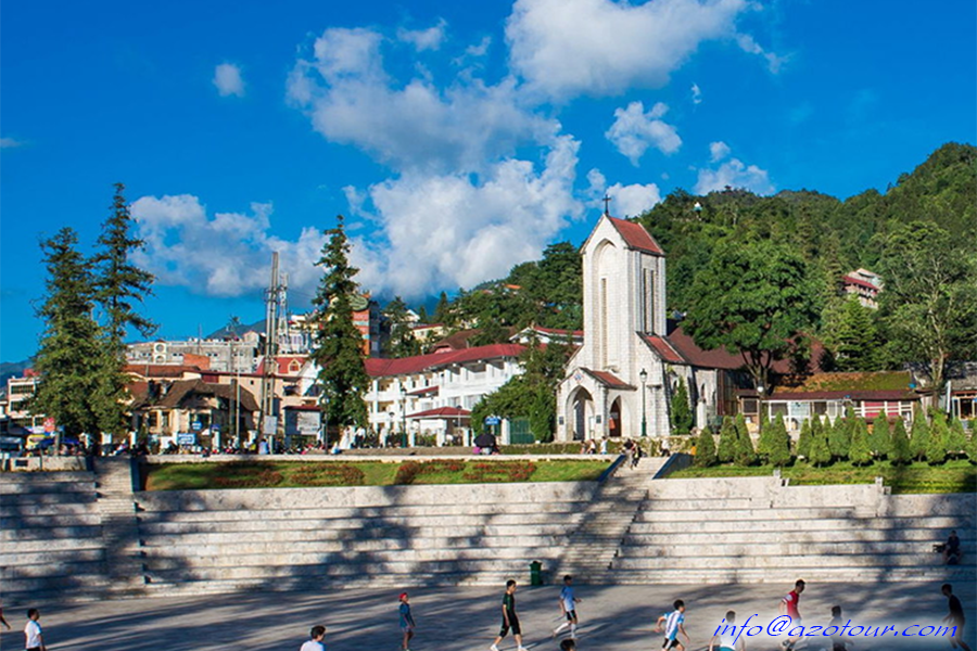 Sapa, Vietnam | The Sapa Stone Church is located in the heart of Sapa ...